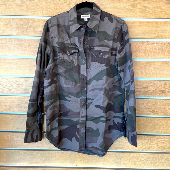 True Religion | Shirts | True Religion Camo Button Down | Poshmark